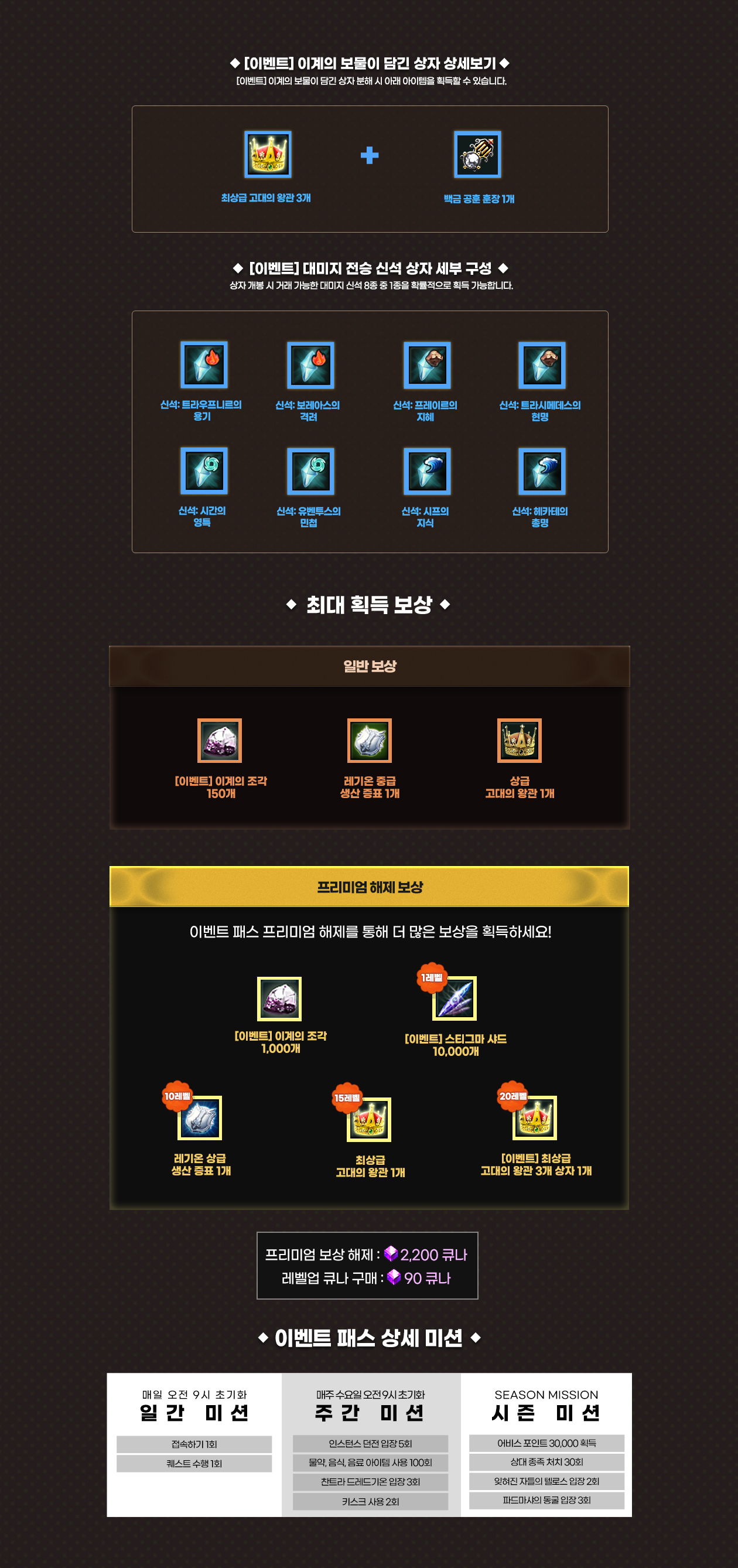 이계의 이벤트 패스 출시 안내 : 아이온-NCSOFT